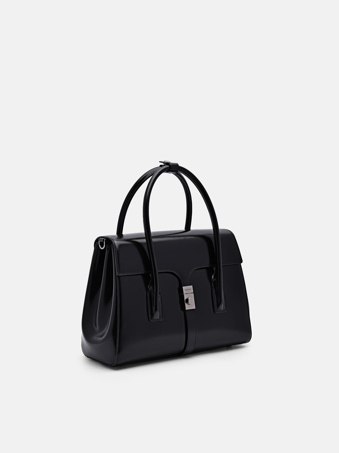 Black PEDRO Studio Farida Leather Handbag - PEDRO ID