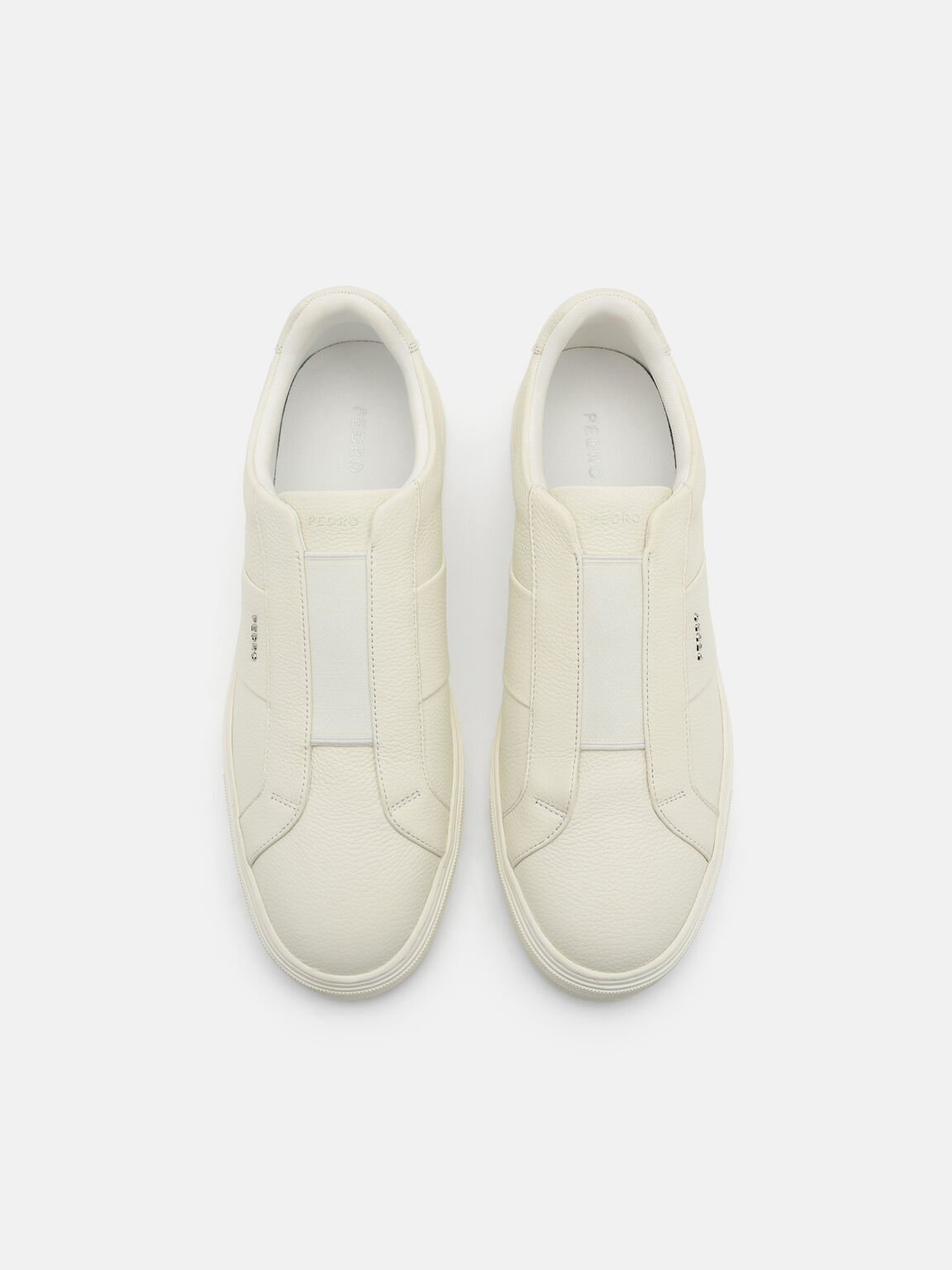 Leather Court Sneakers - Chalk - PEDRO ID