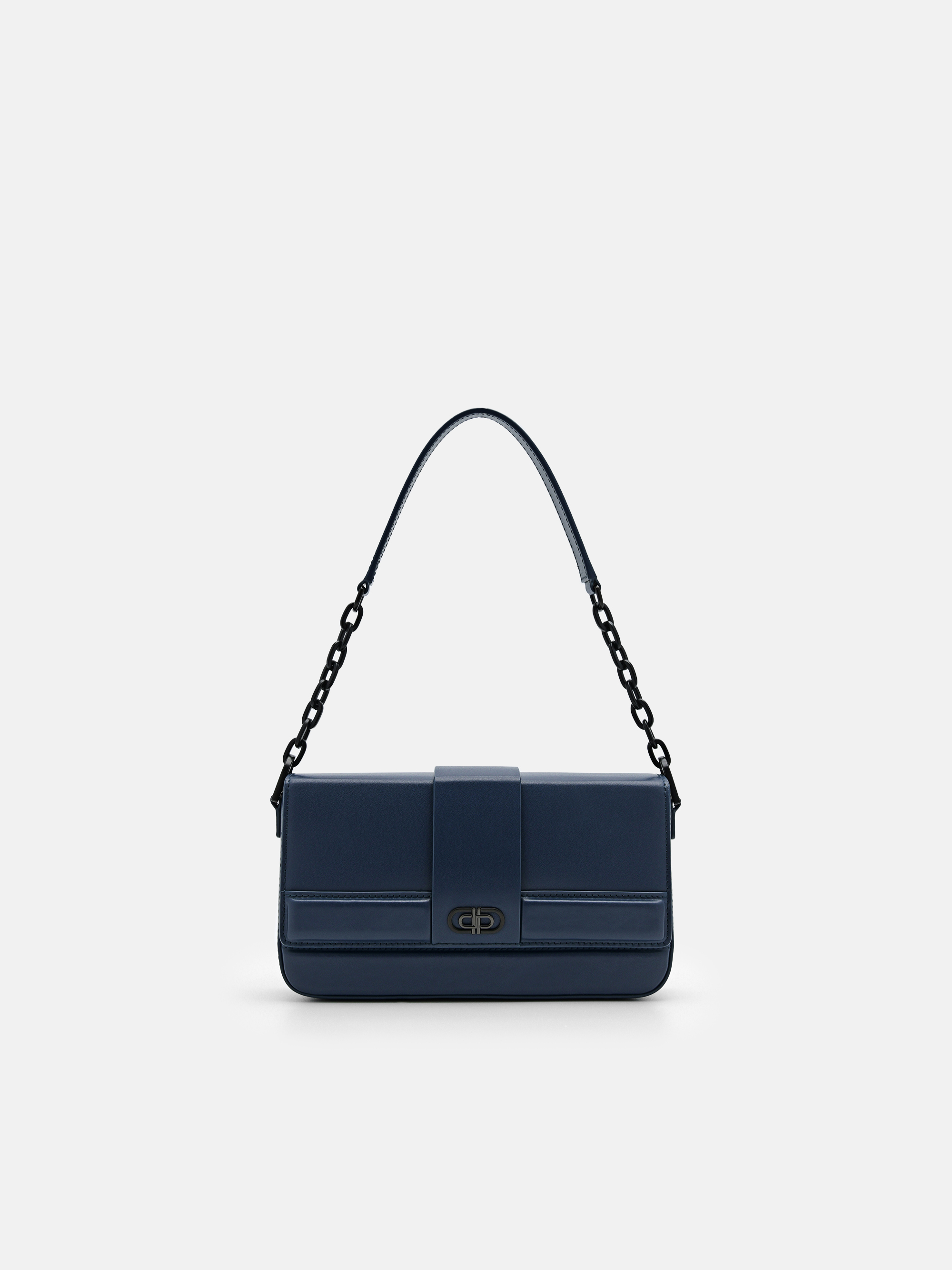 Navy PEDRO Icon Leather Sling Bag - PEDRO ID