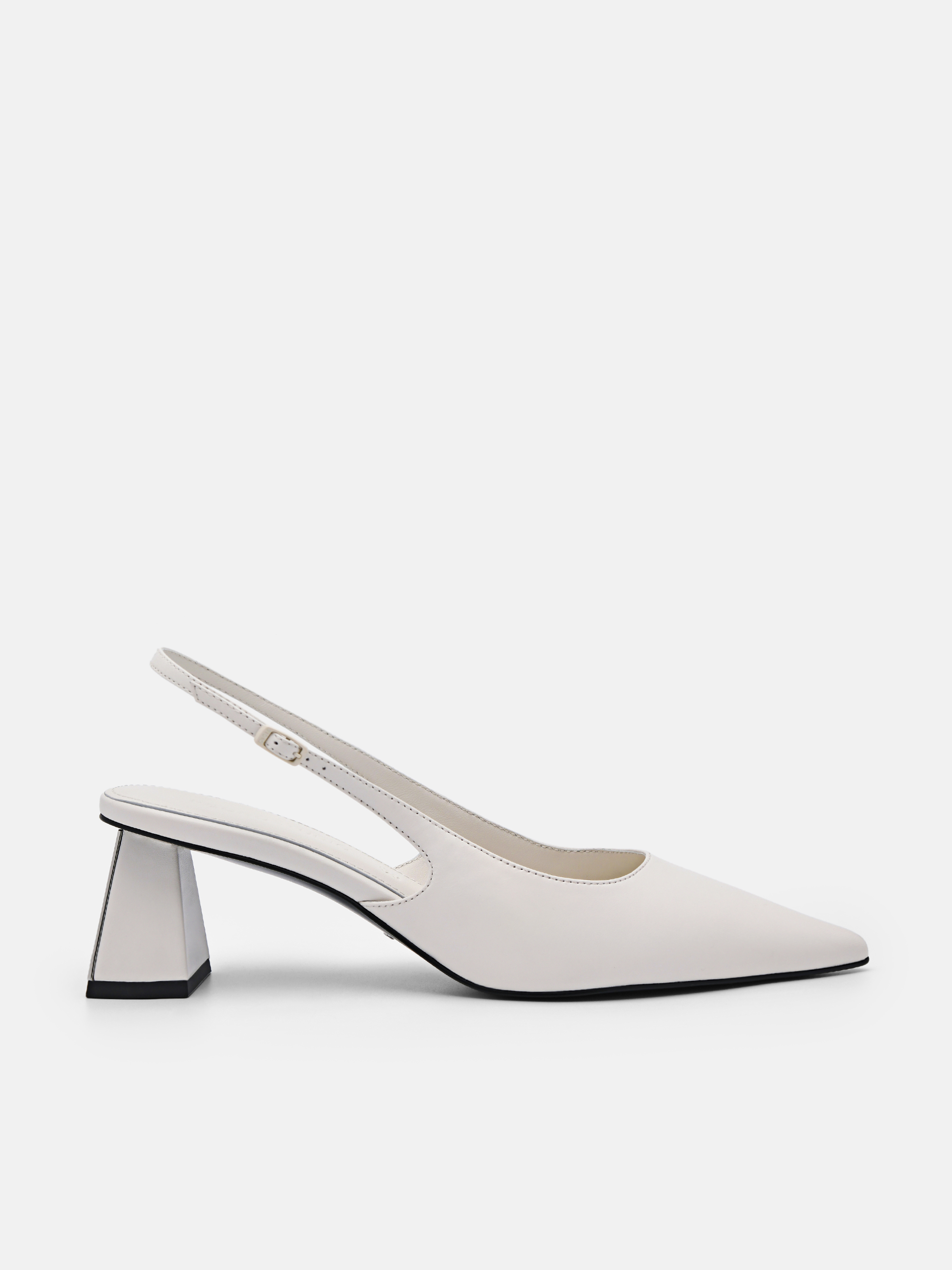 White PEDRO Studio Aly Leather Pumps - PEDRO ID