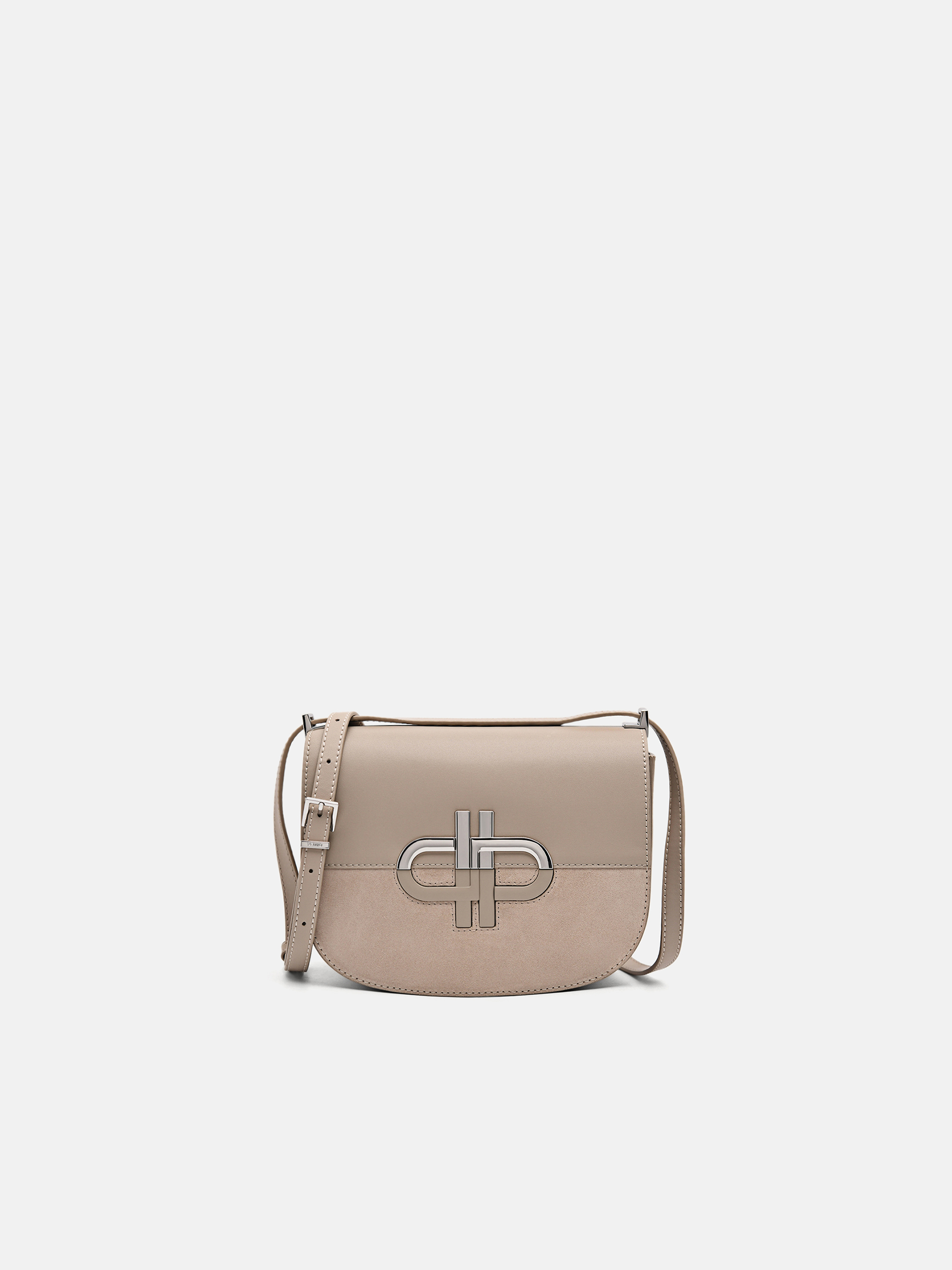 Taupe PEDRO Icon Leather Shoulder Bag - PEDRO ID