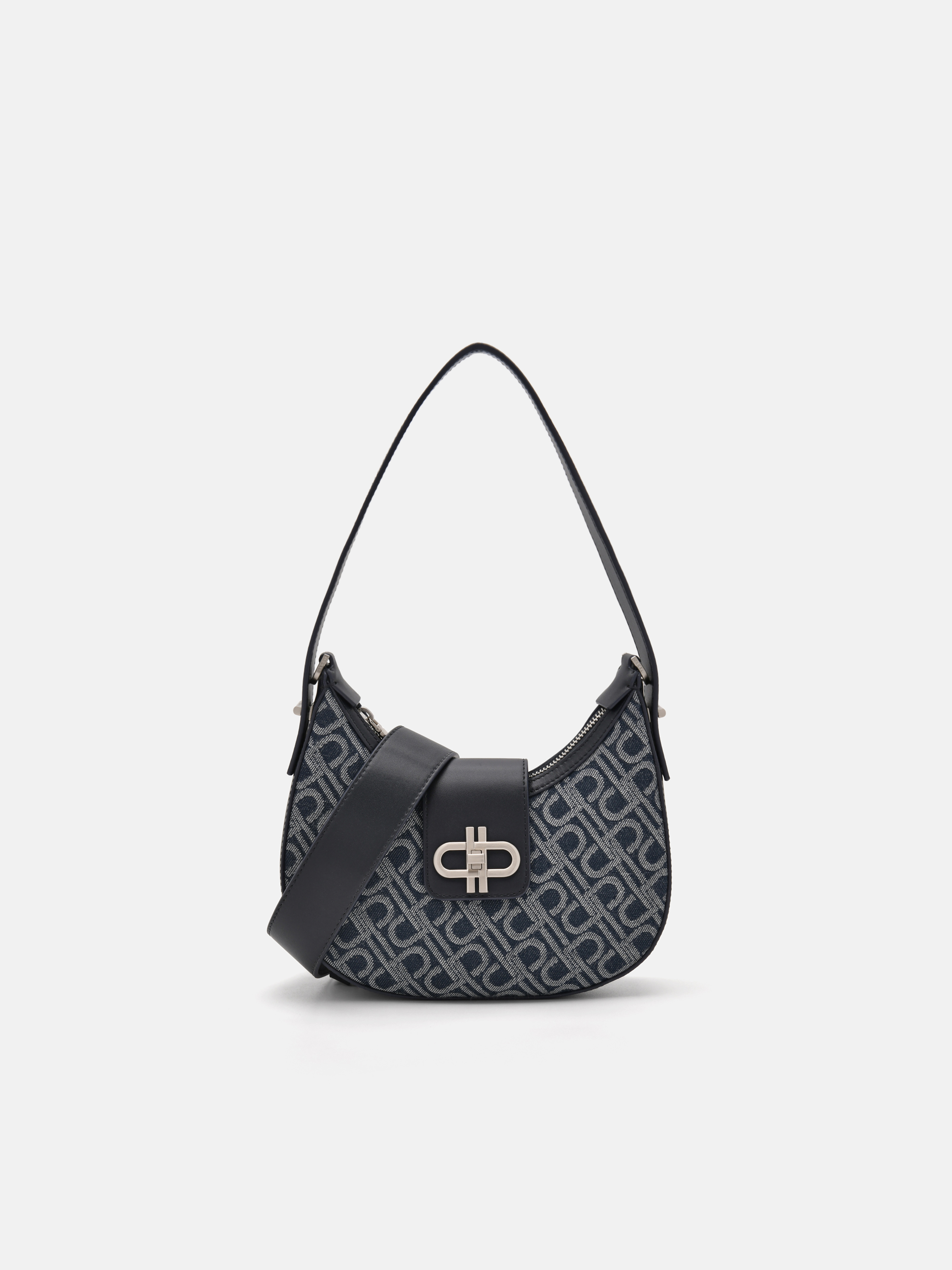 Navy PEDRO Icon Fabric Hobo Bag - PEDRO ID