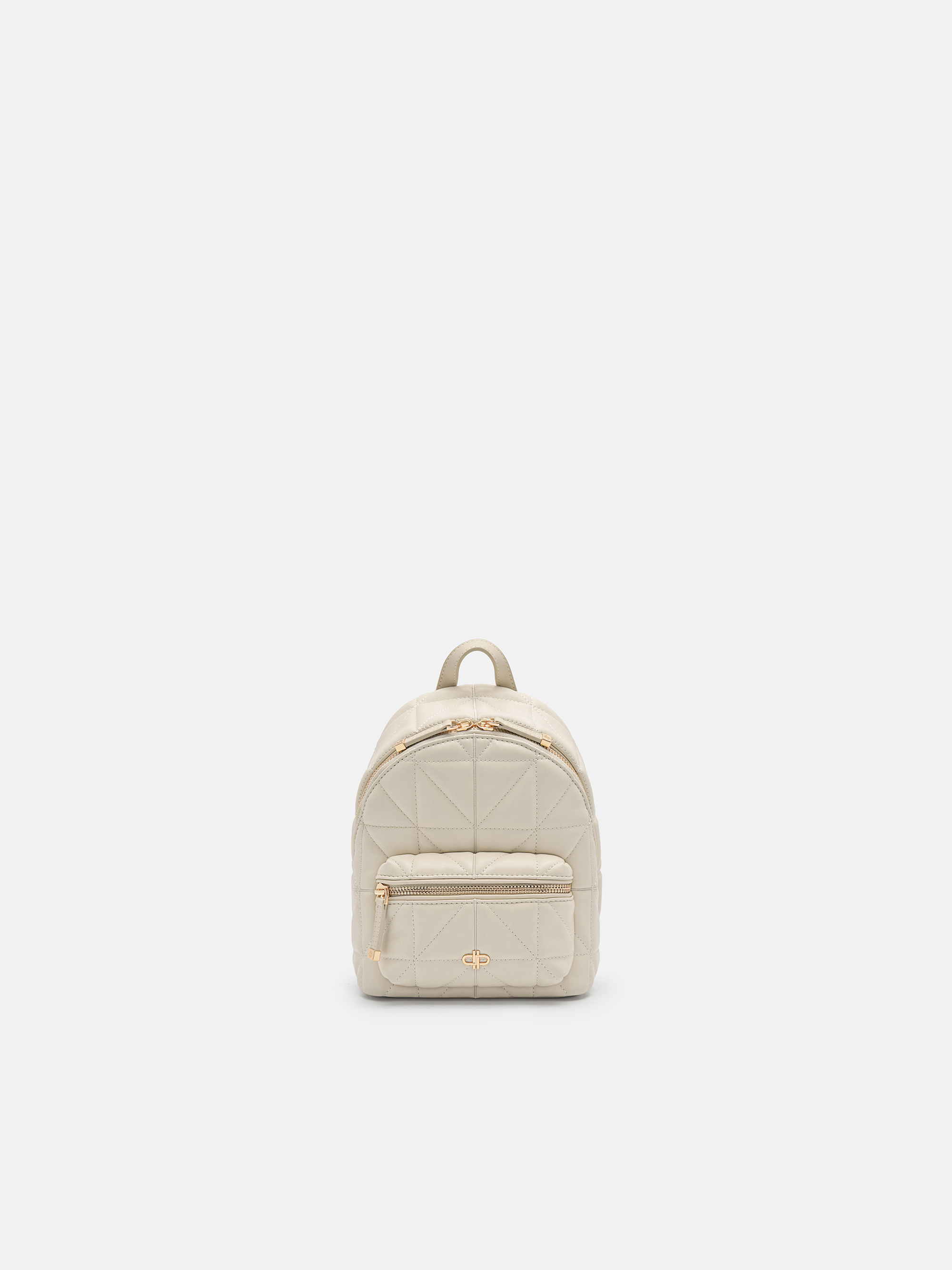 Beige PEDRO Icon Mini Backpack in Pixel - PEDRO ID